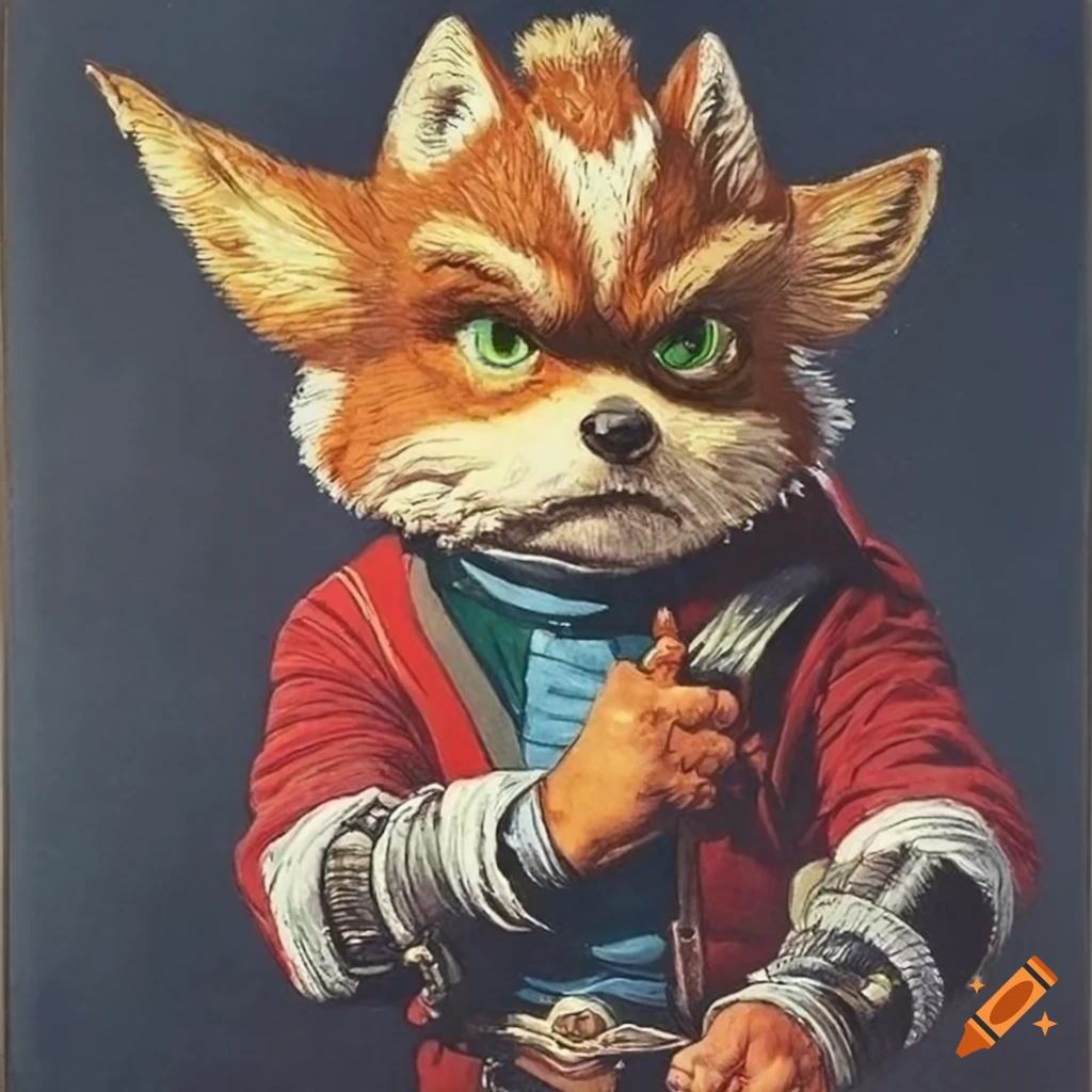 Star fox vintage poster artwork by norman rockwell and james gurney on ...