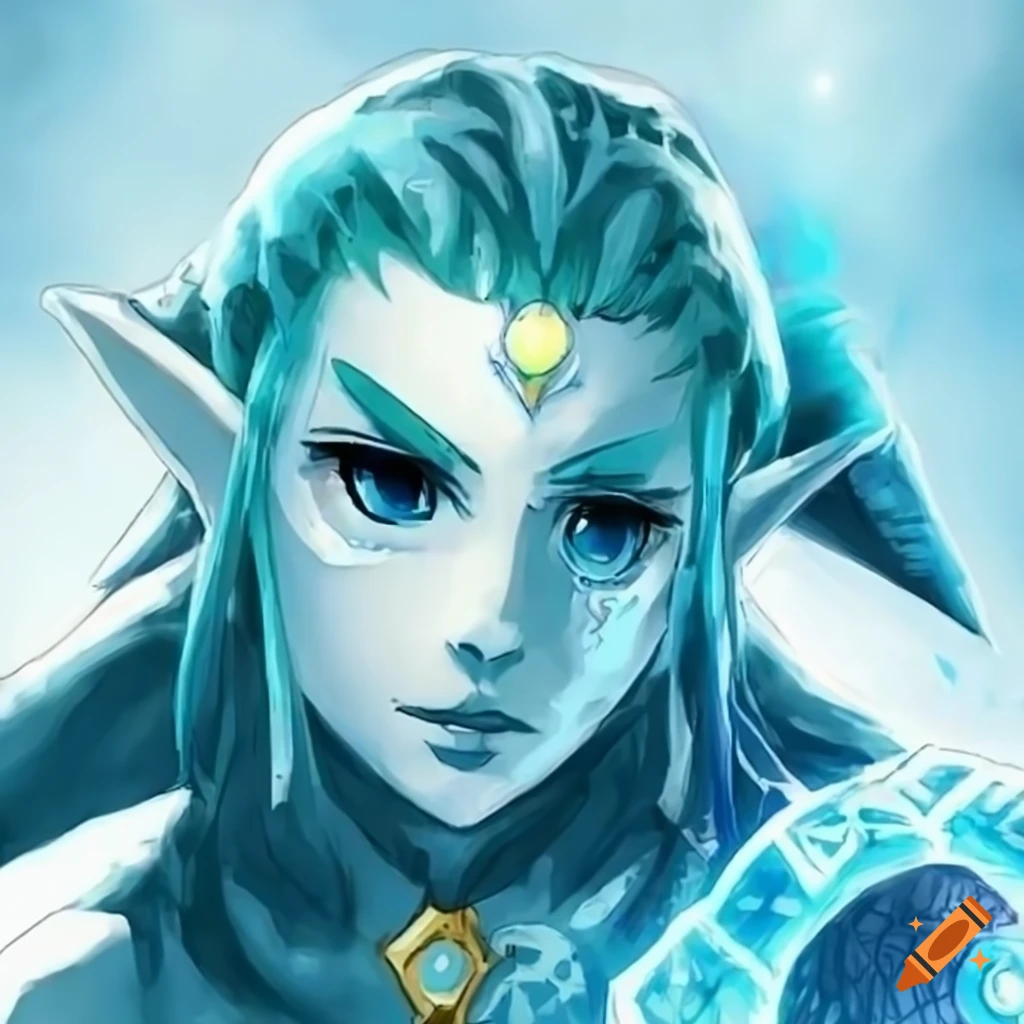 Legend of zelda sage of ice on Craiyon
