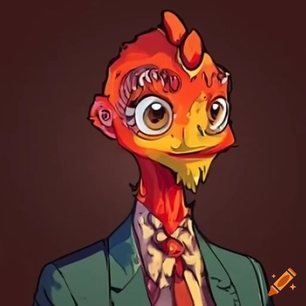 Inscrutable chicken on Craiyon