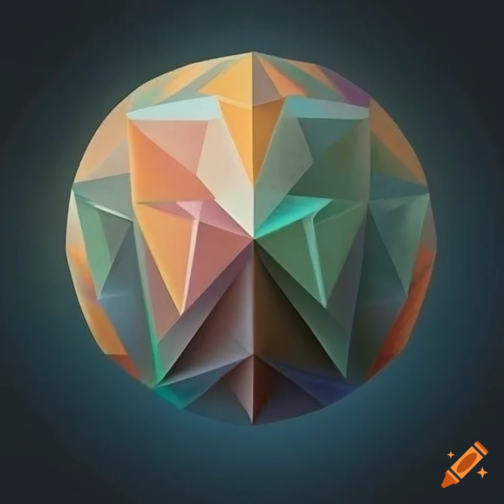 Geometric art on Craiyon