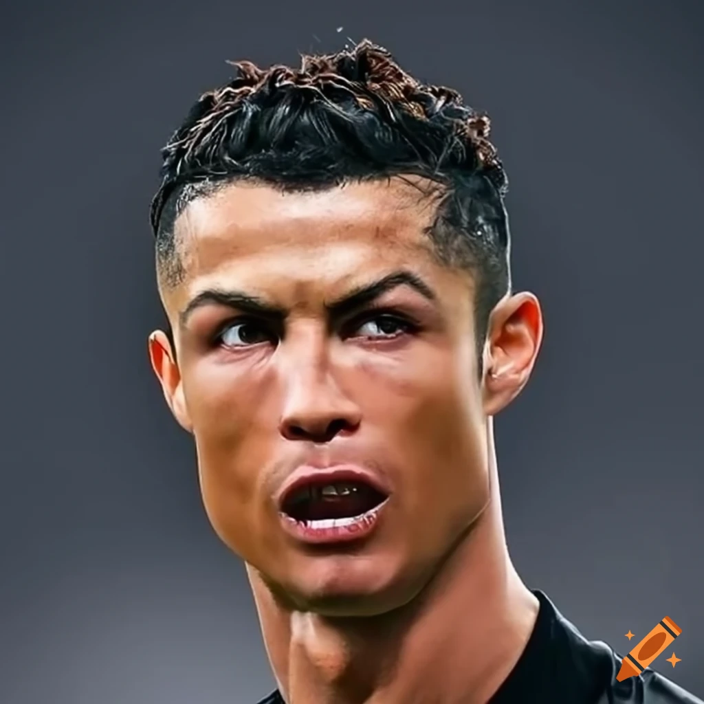 Famous footballer celebrating in iconic style on Craiyon