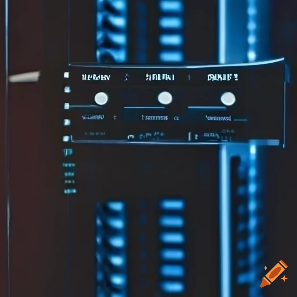 Datacenter with the classic linux logo in the foreground on Craiyon