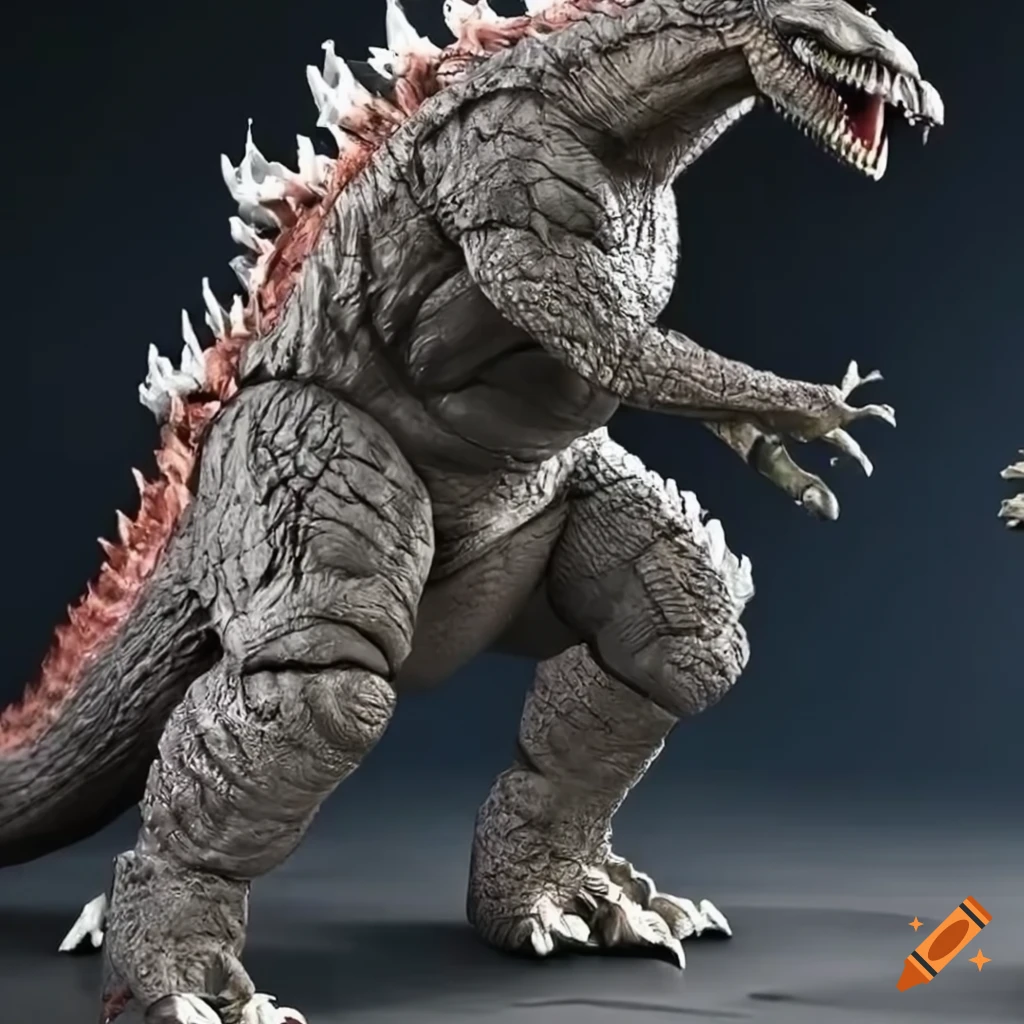 Hyper-realistic depiction of an armored Godzilla by Legendary Pictures ...
