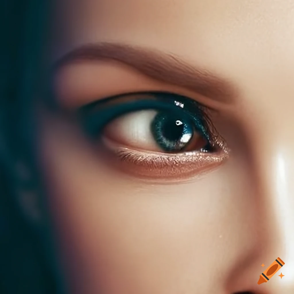 Human eyes on Craiyon