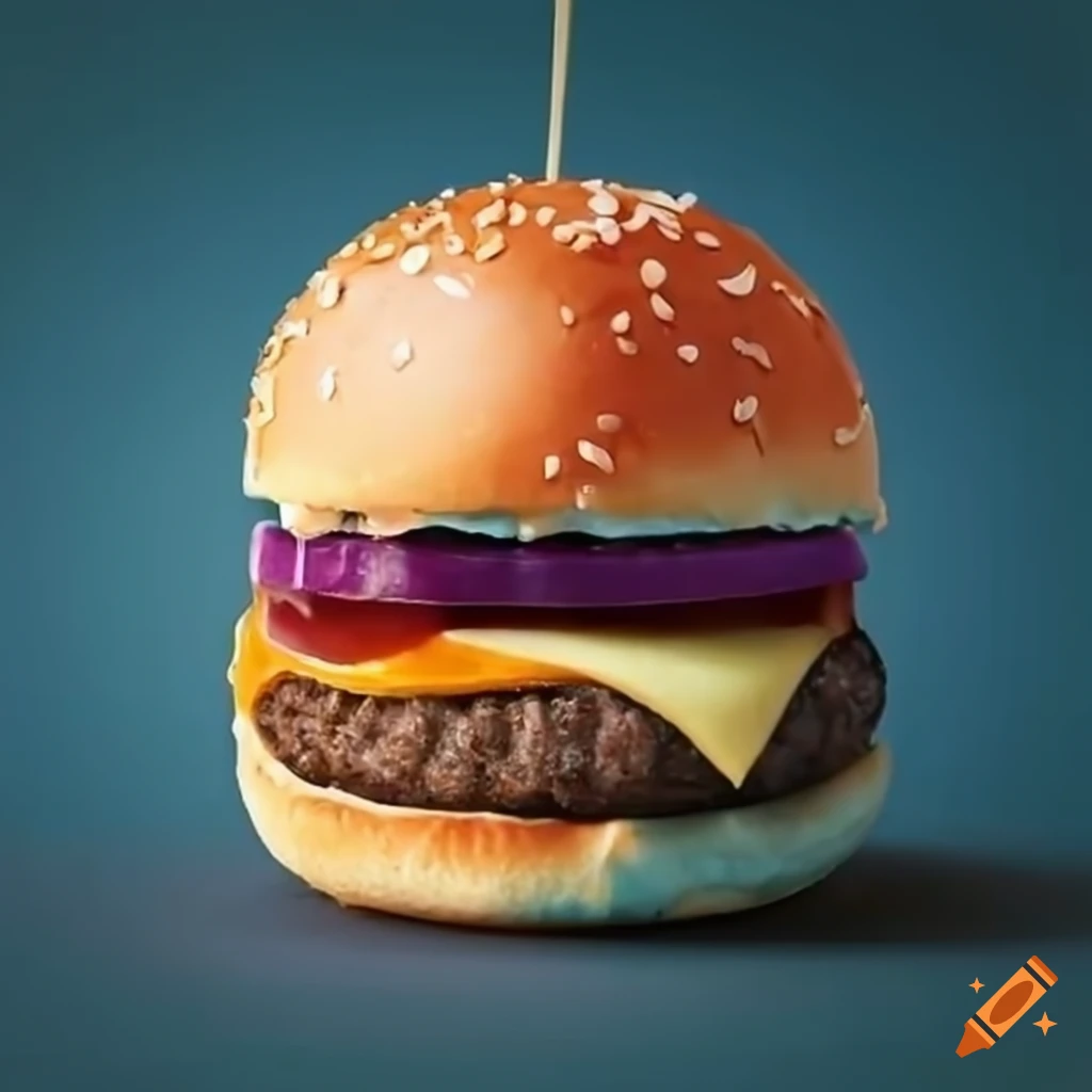 Cheese burger on Craiyon