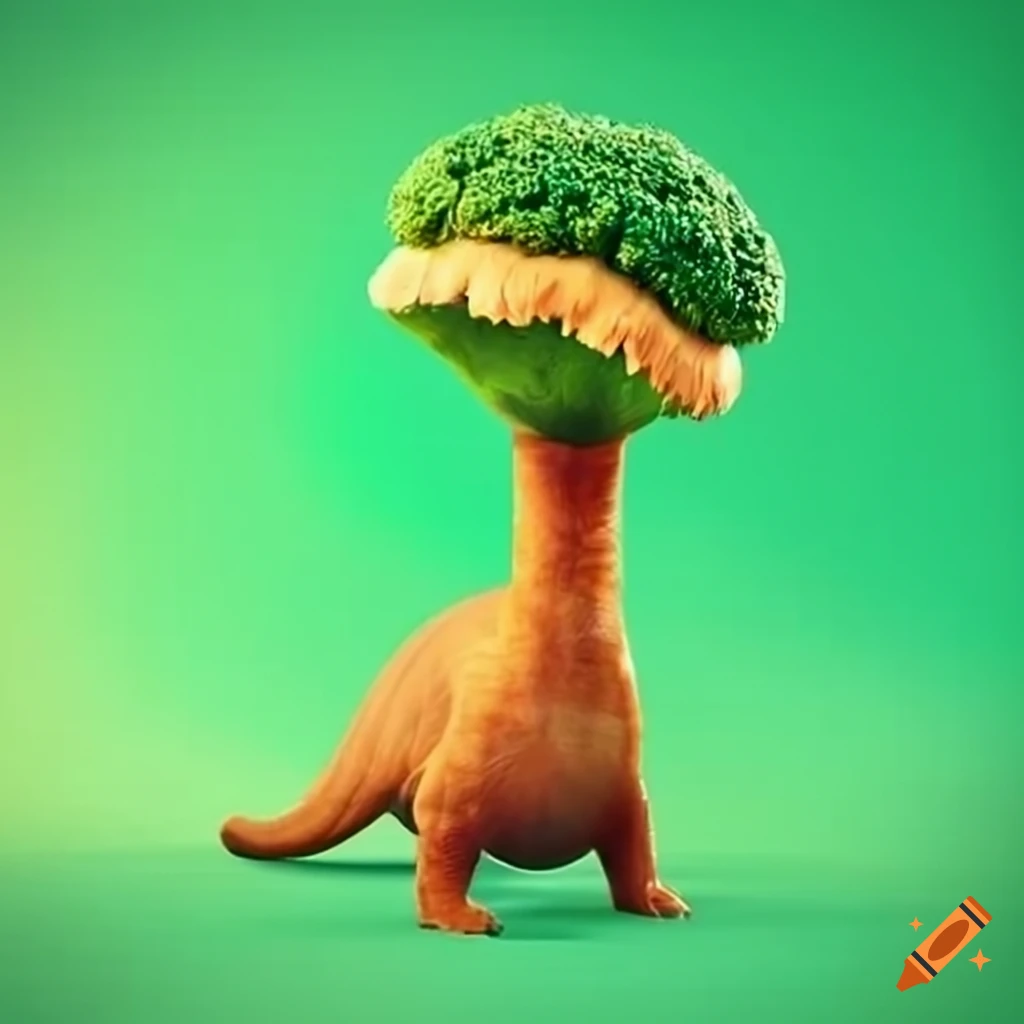 Broccoli dinosaur cat on Craiyon