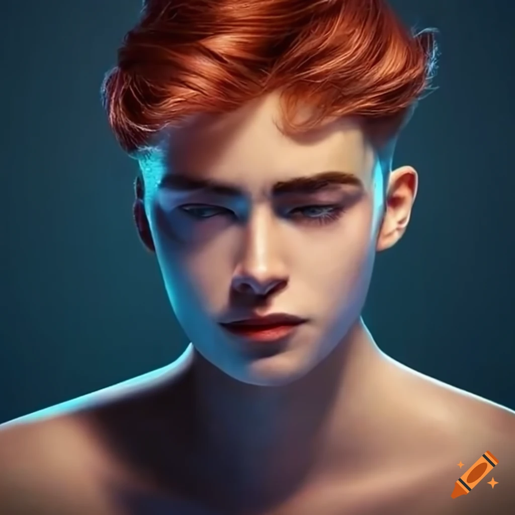 Ice spice with a male haircut on Craiyon