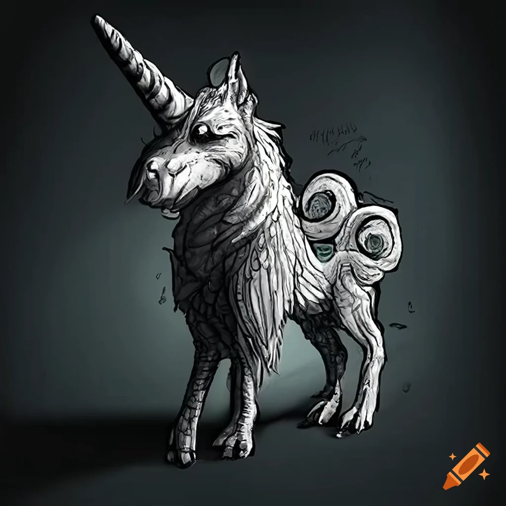 Mythical creatures and mutant omega mart lemon fruit monster in a ...