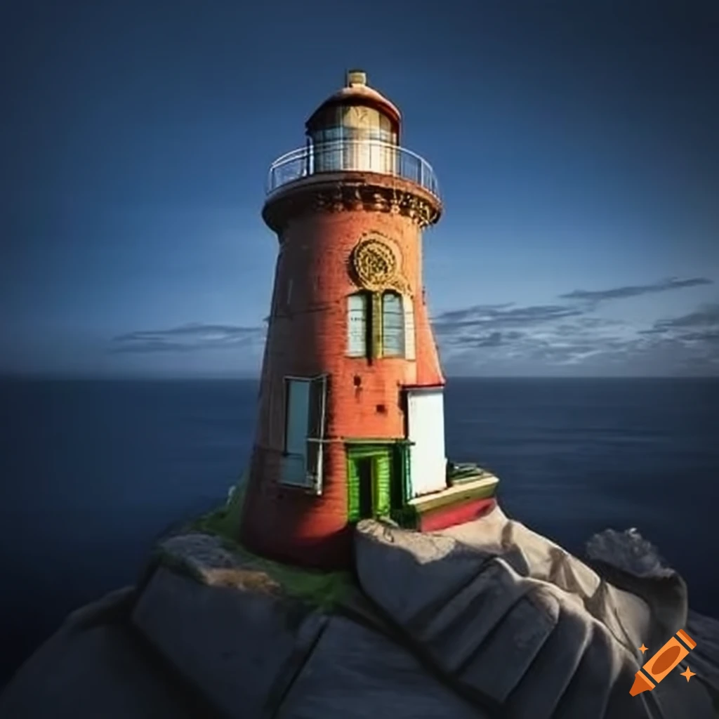 Funky lighthouse design on Craiyon