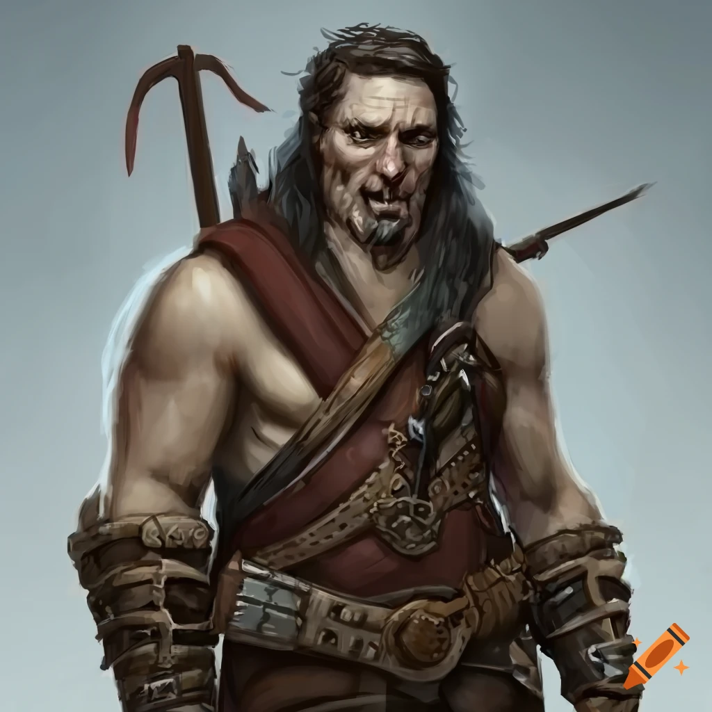Justin trudeau with a frazeta barbarian look on Craiyon