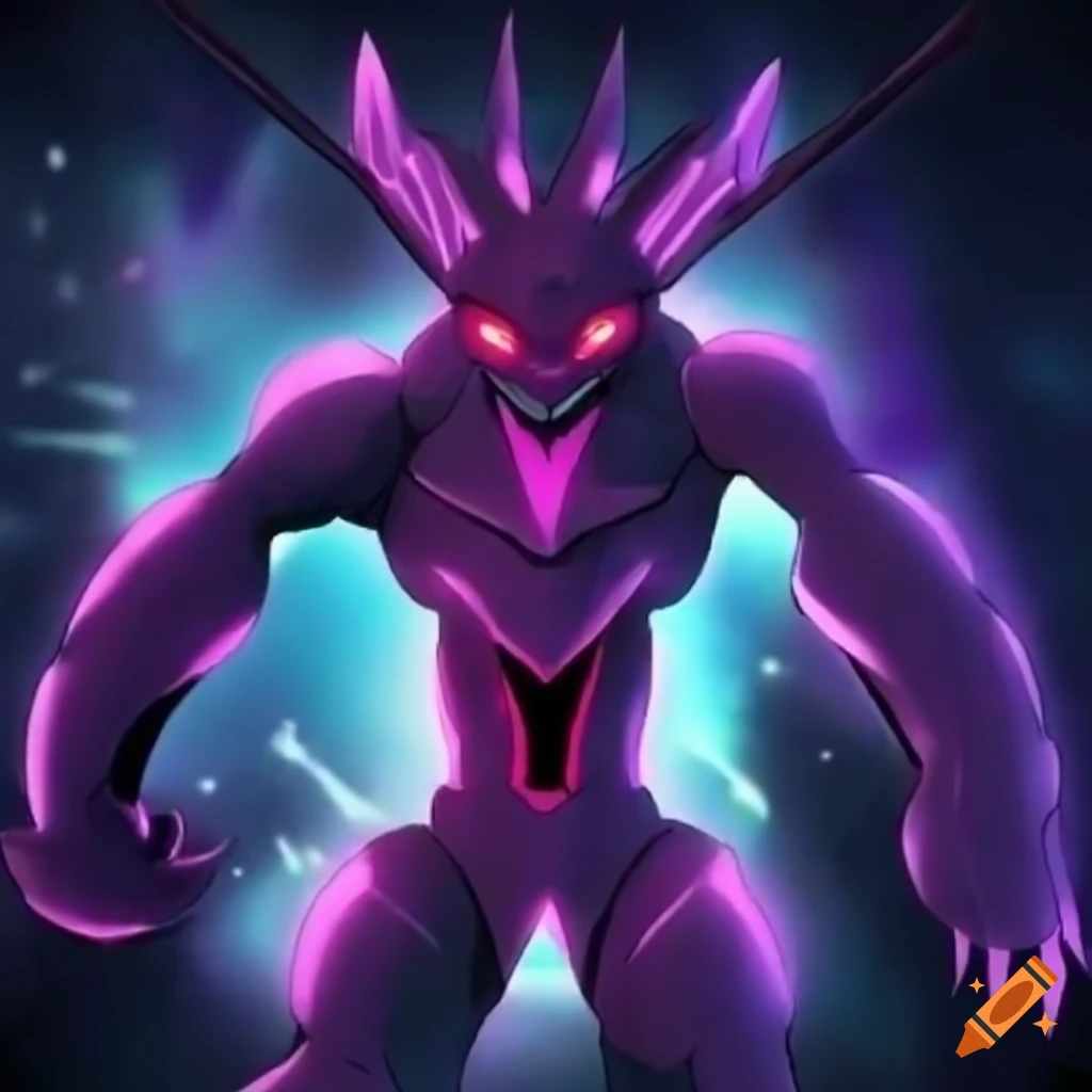 Demonic armored pokemon knights in battle mode with moon background on ...