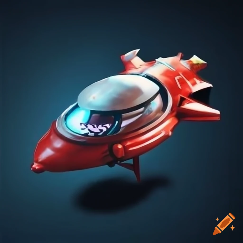 Kfc-themed spaceship on Craiyon