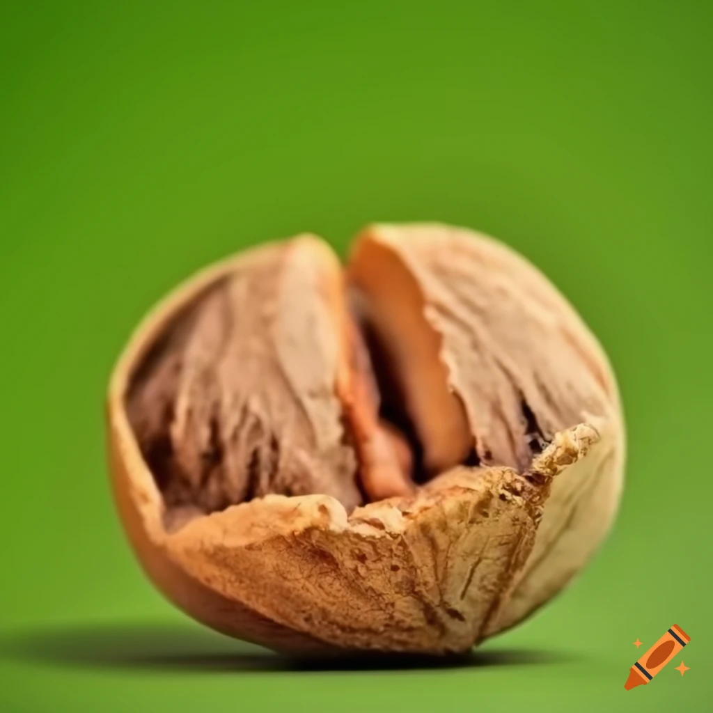 Ash nut on a green background on Craiyon