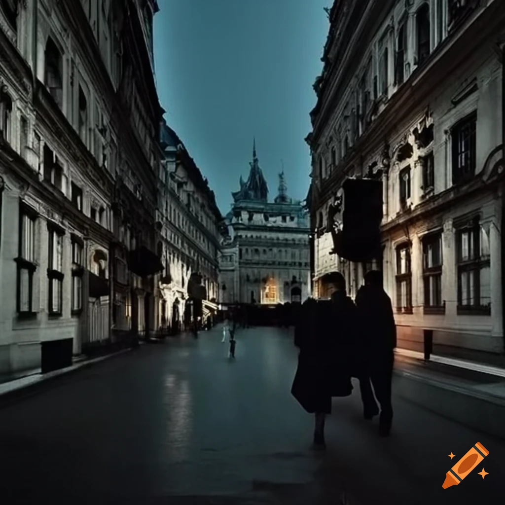 Intense crime thriller book cover with dark cityscape of vienna's ...