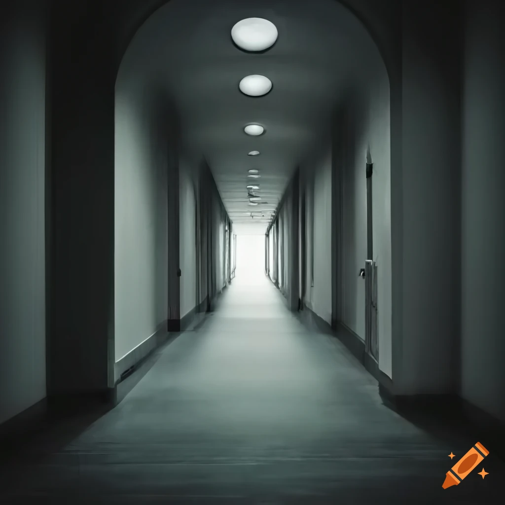 Liminal hallway on Craiyon