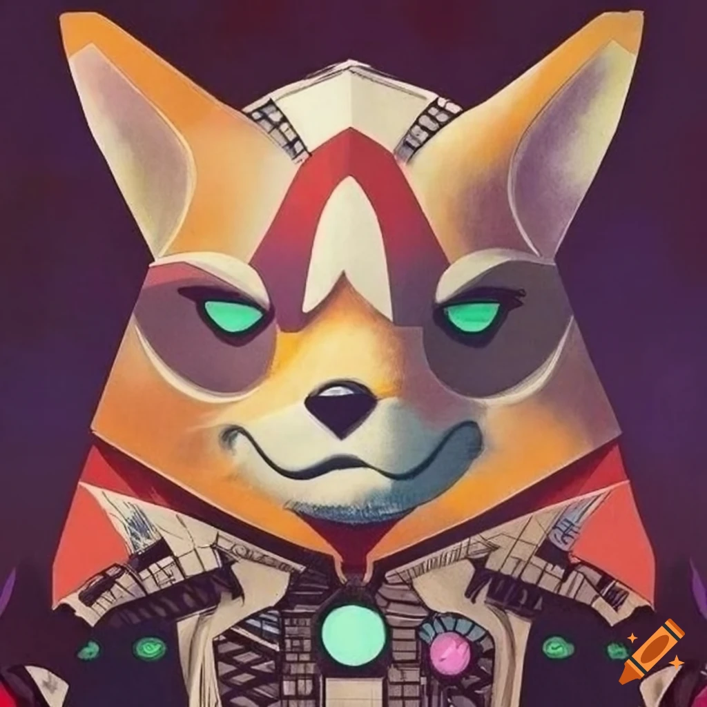 Vintage poster of star fox by charles mackintosh on Craiyon