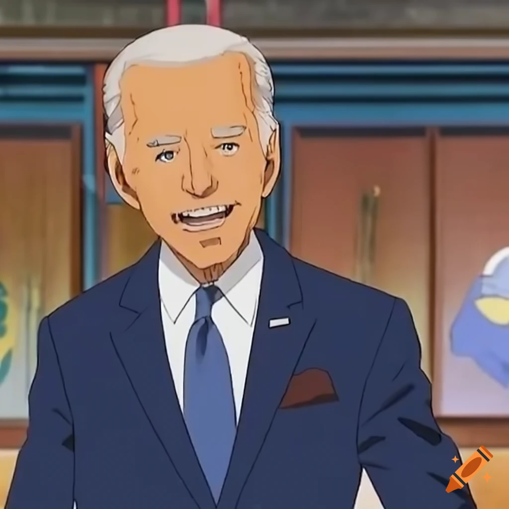 Joe biden in pokemon anime on Craiyon