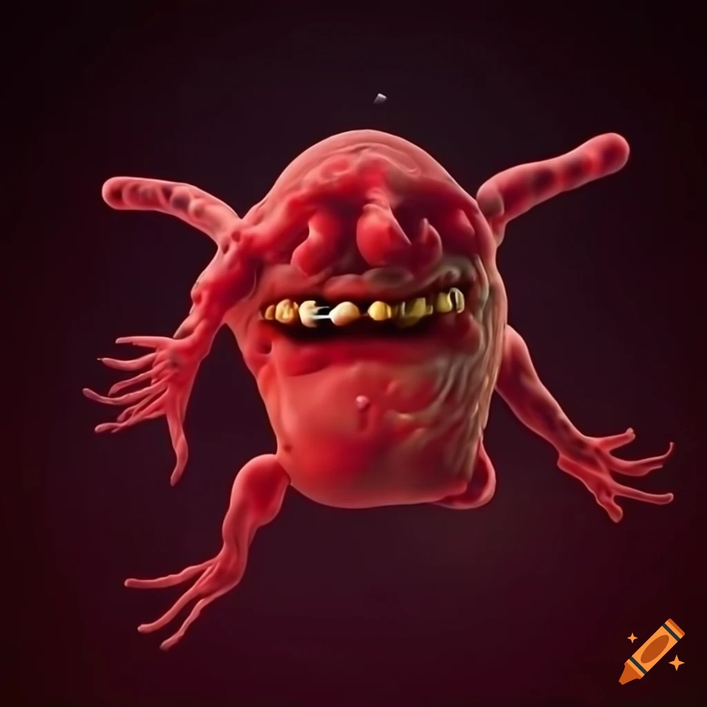 Blood plasma globulin goblins in arteries with red and white blood ...