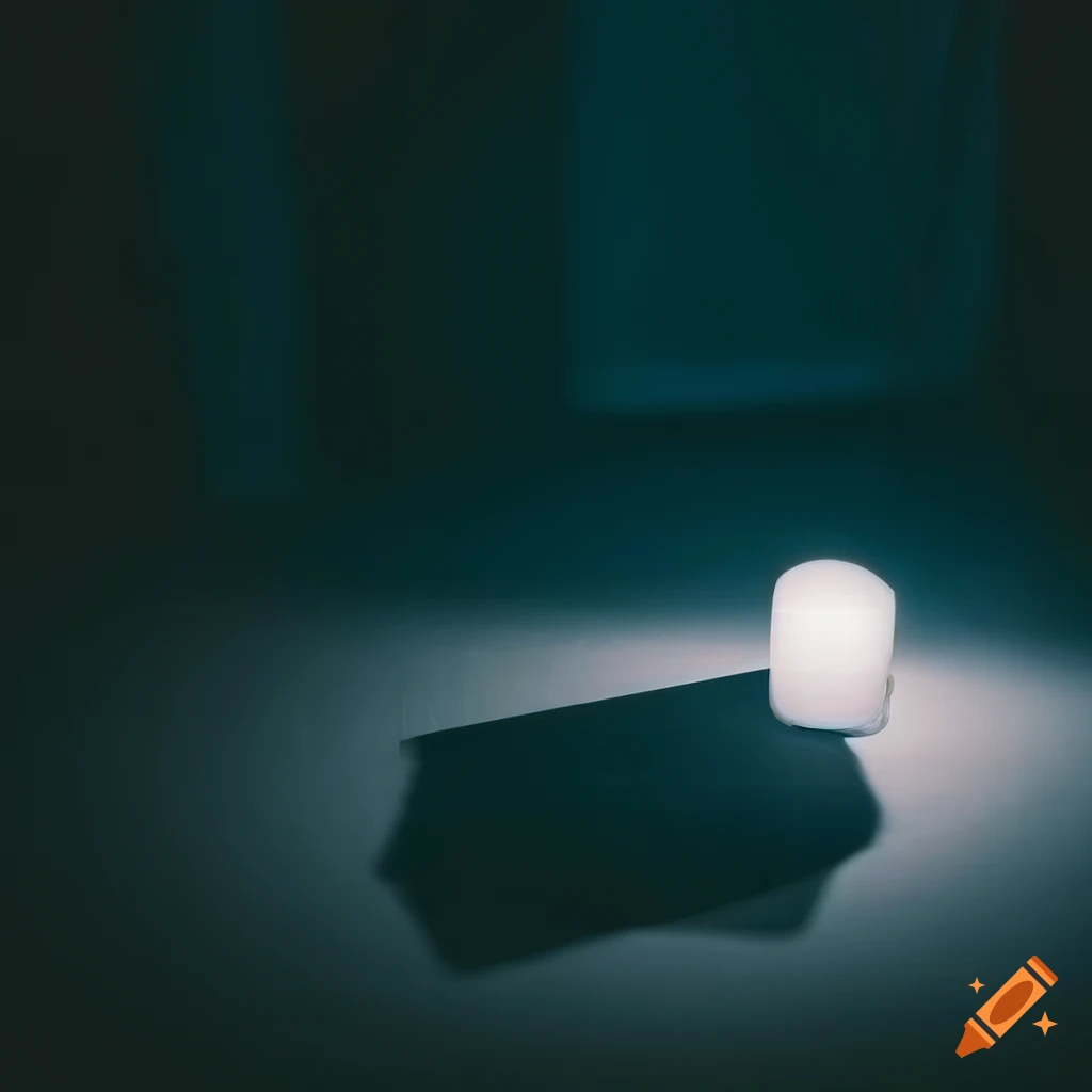 Solid objects illuminated with shadows in an old dark hotel room on Craiyon