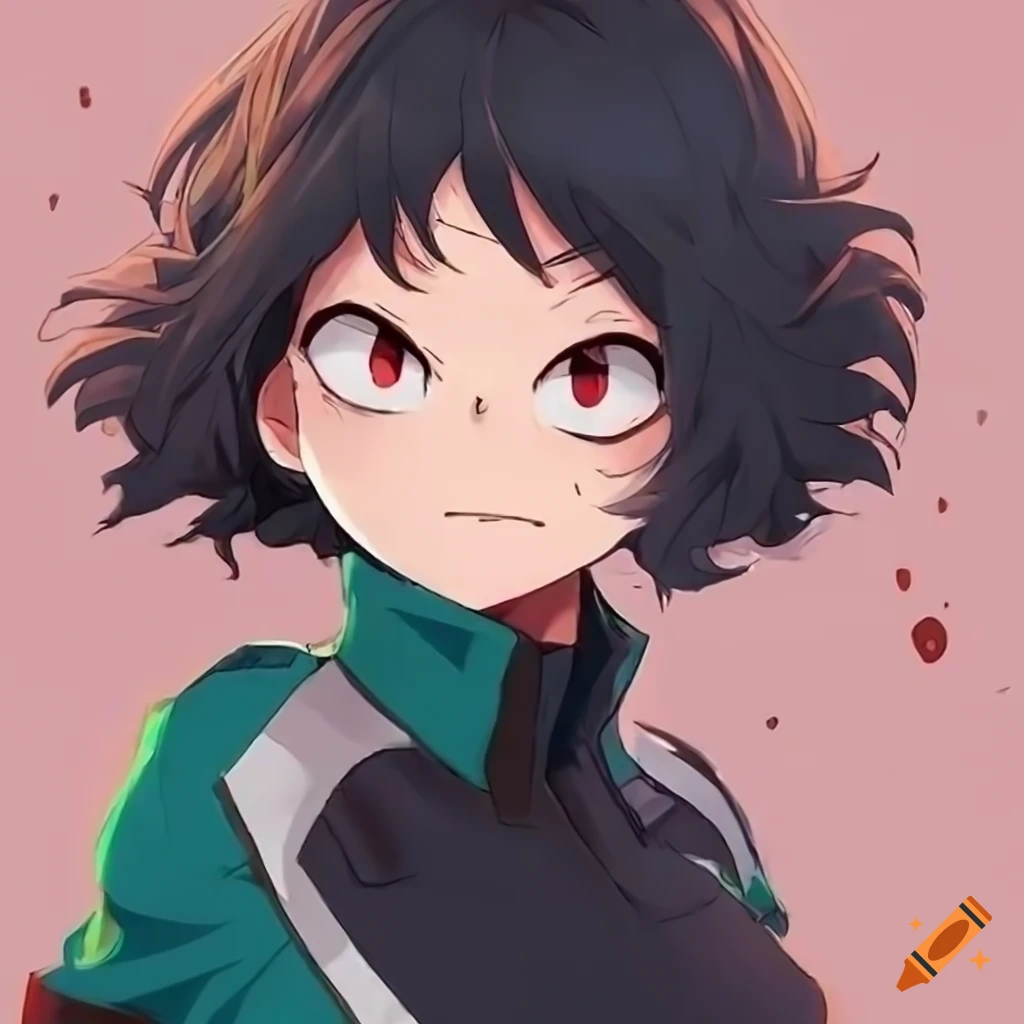 My Hero Academia Girl With Black Hair And Amber Eyes On Craiyon