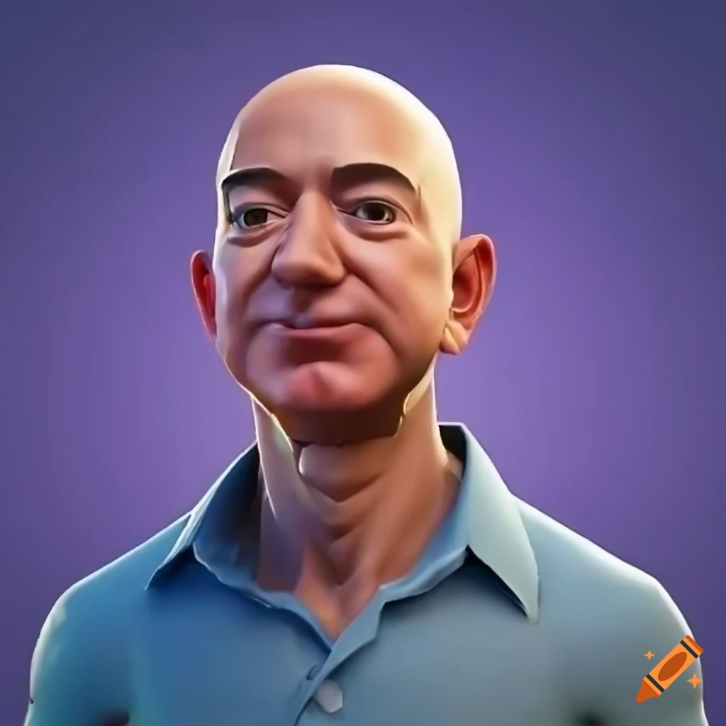 3d model of jeff bezos in fortnite on Craiyon