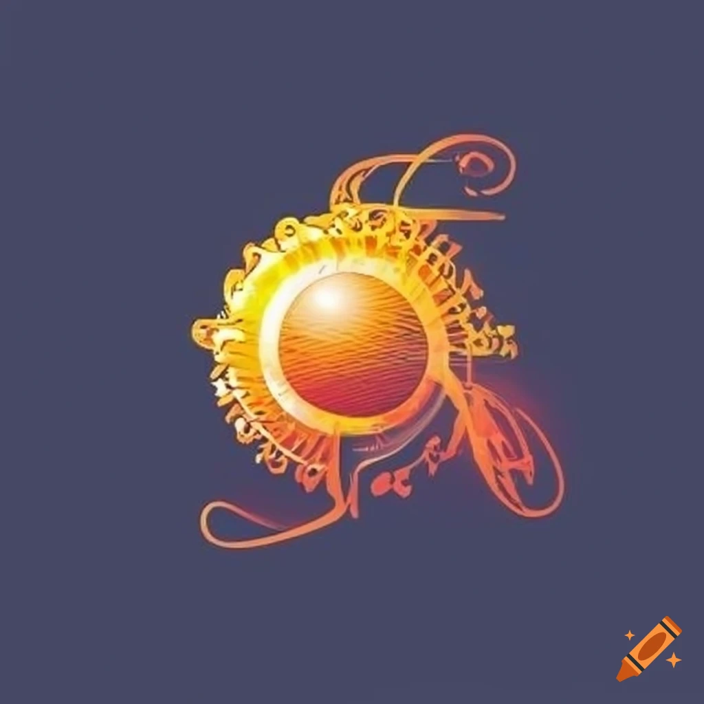 Sun logo providing energy for transportation on Craiyon
