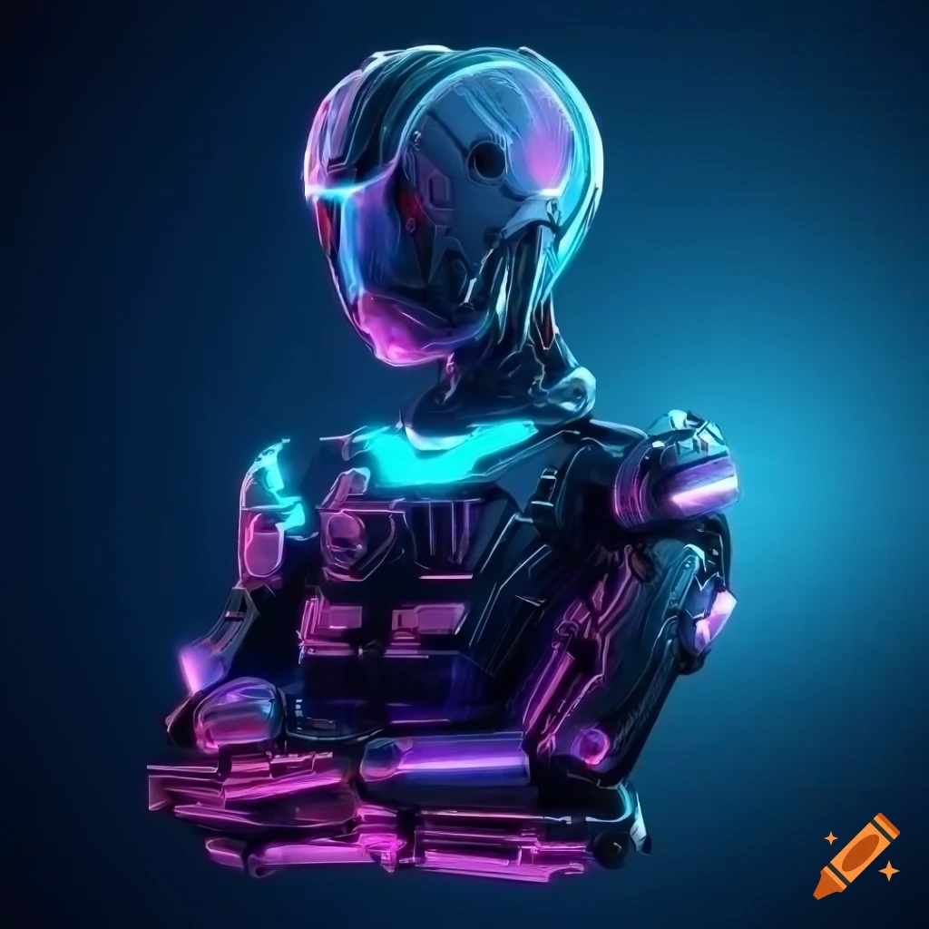 Futuristic Sci-Fi 3D Render with high-tech neon lighting on Craiyon