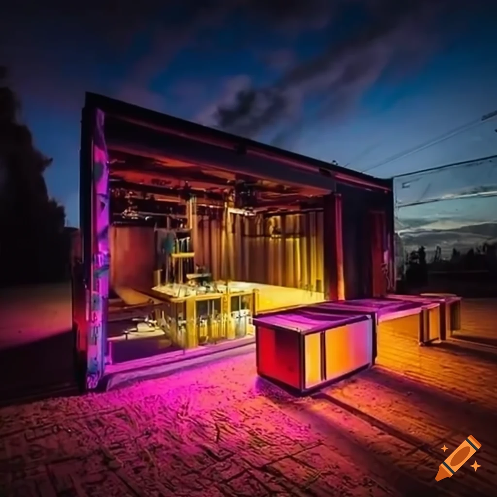 Inviting seating nooks made from shipping containers with full charging ...