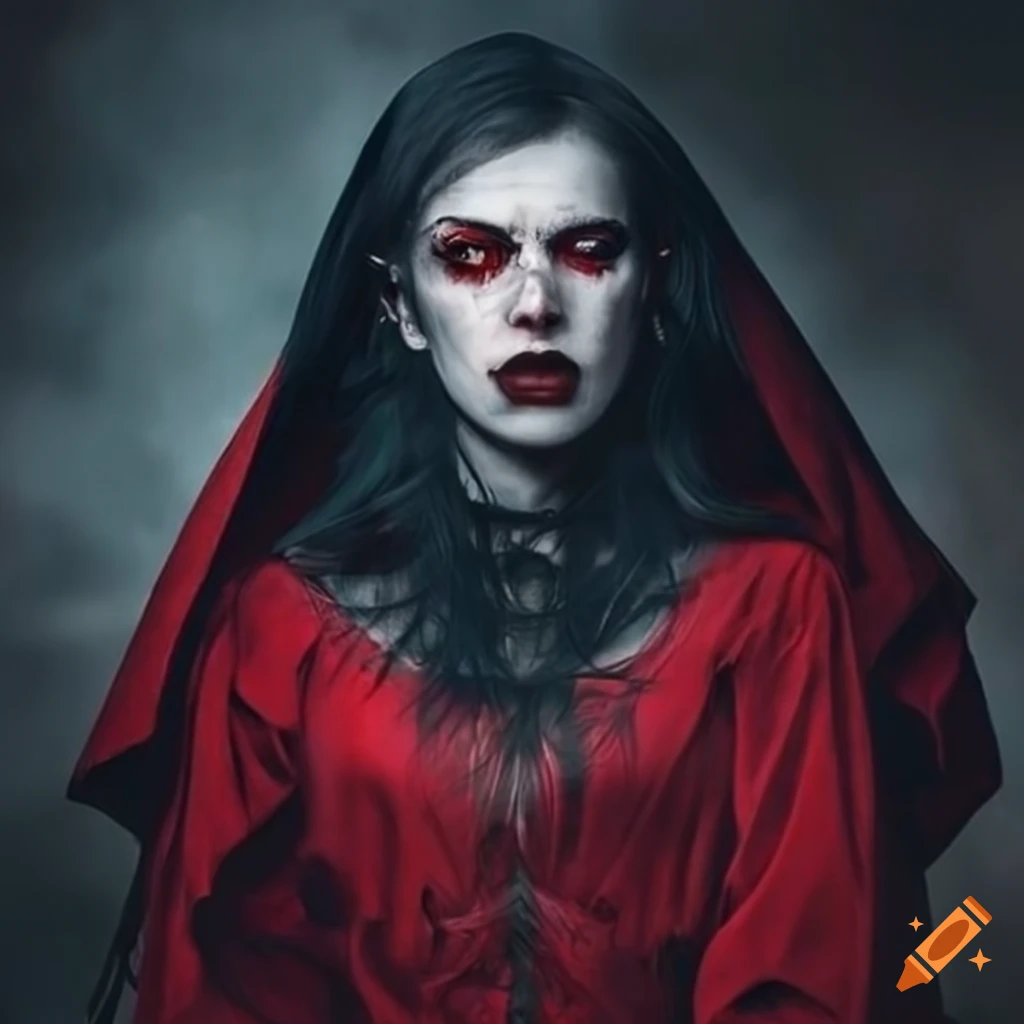 Pure-blood vampire in medieval attire with dark gothic undertones on ...