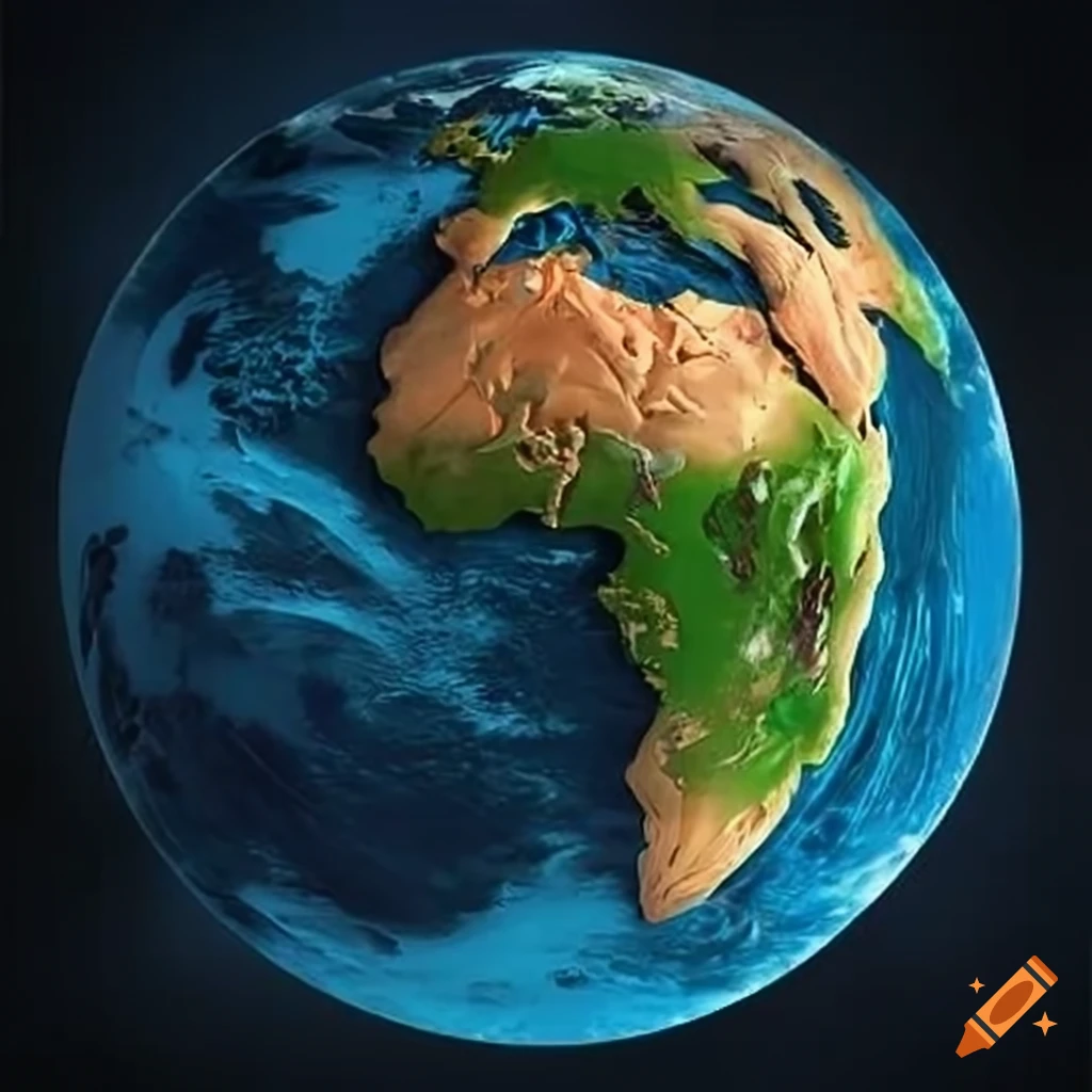 World creation concept on Craiyon