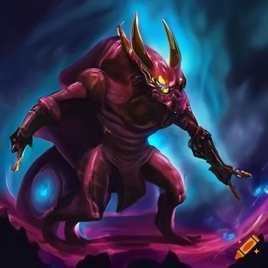 Humanoid beast Alzeram, defender of the ghost nebula, overlord of the ...