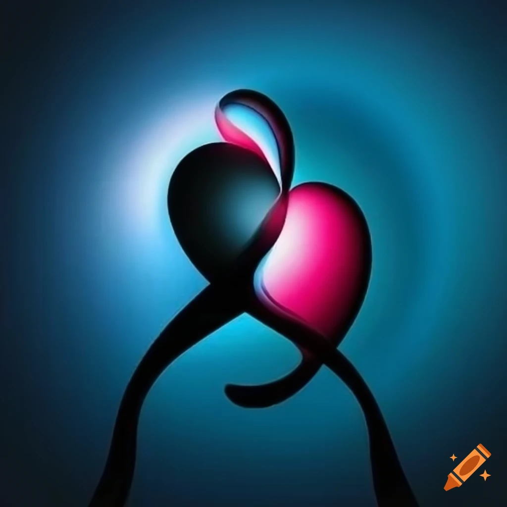 Abstract representation of love on Craiyon