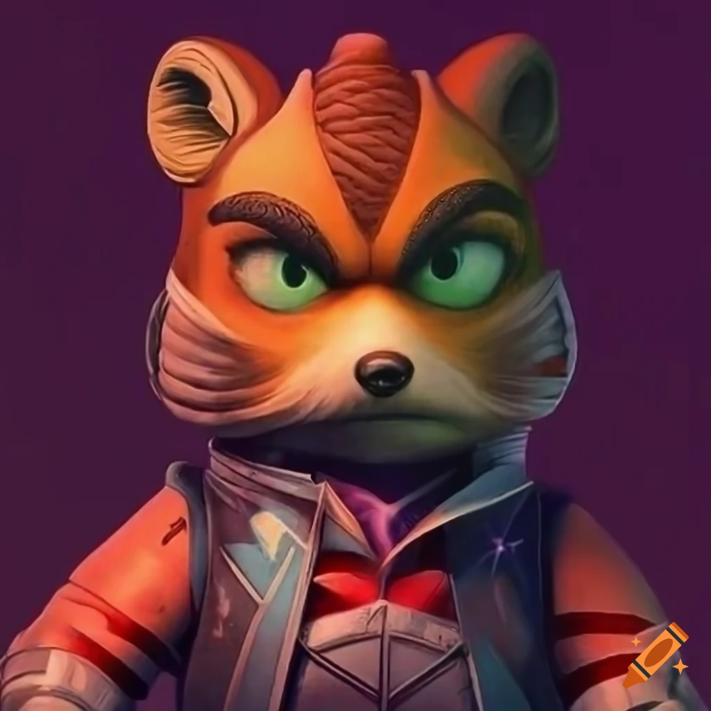 Intricate vintage Star Fox poster artwork on Craiyon