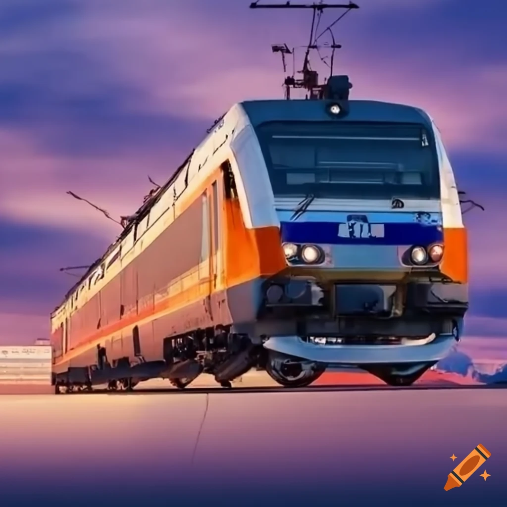 Pkp intercity newag e4dcud locomotive on Craiyon