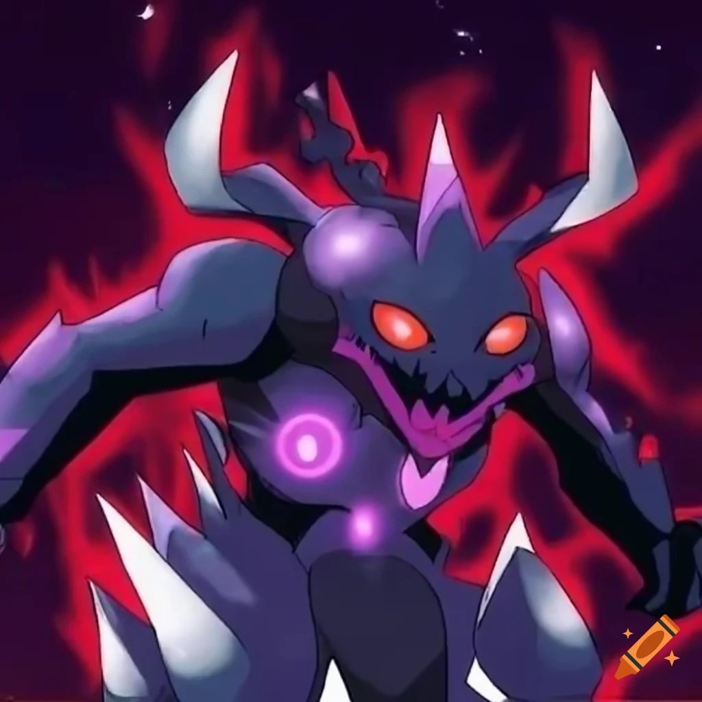 Demonic armored pokemon knights in battle mode with moon background on ...