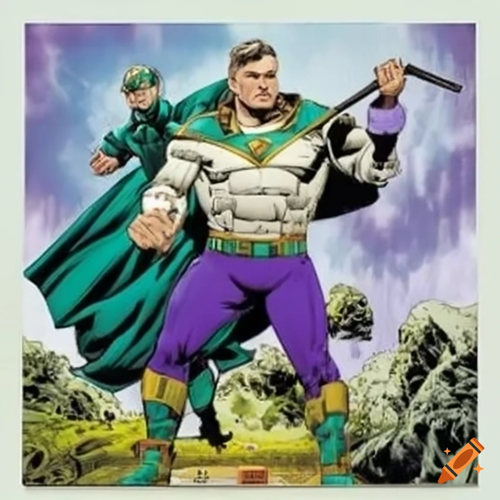 Colorful comic book art featuring detailed heroes in action by juan ...