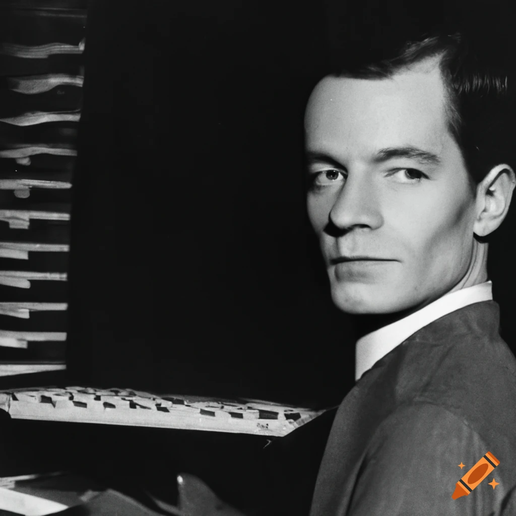 Portrait of musician ralf hutter from kraftwerk on Craiyon