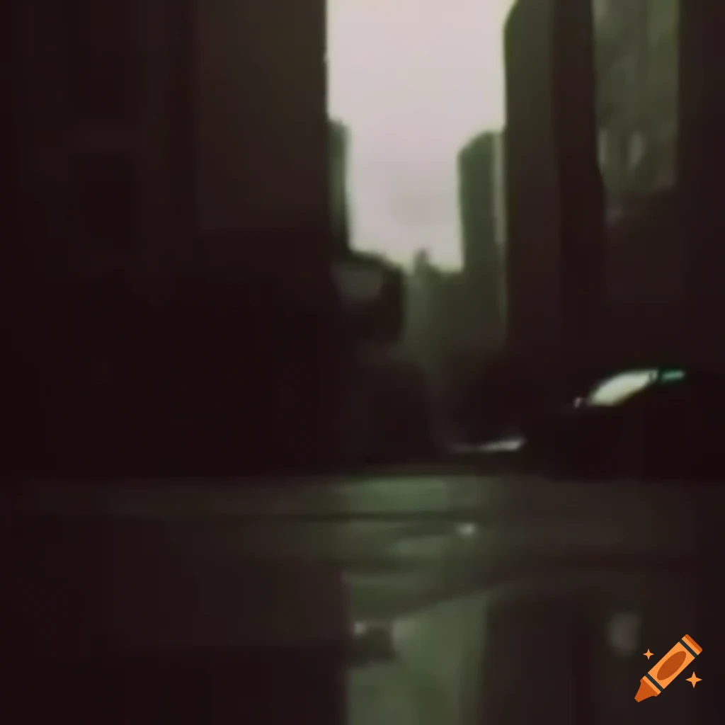 Mysterious figure in grainy camcorder footage with vhs distortion on ...