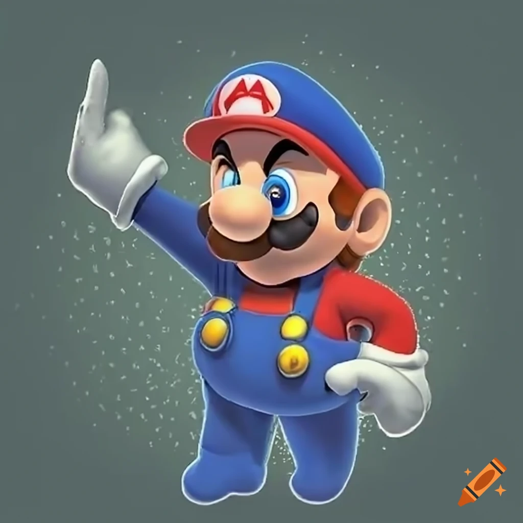 Mario with all power ups combined on Craiyon