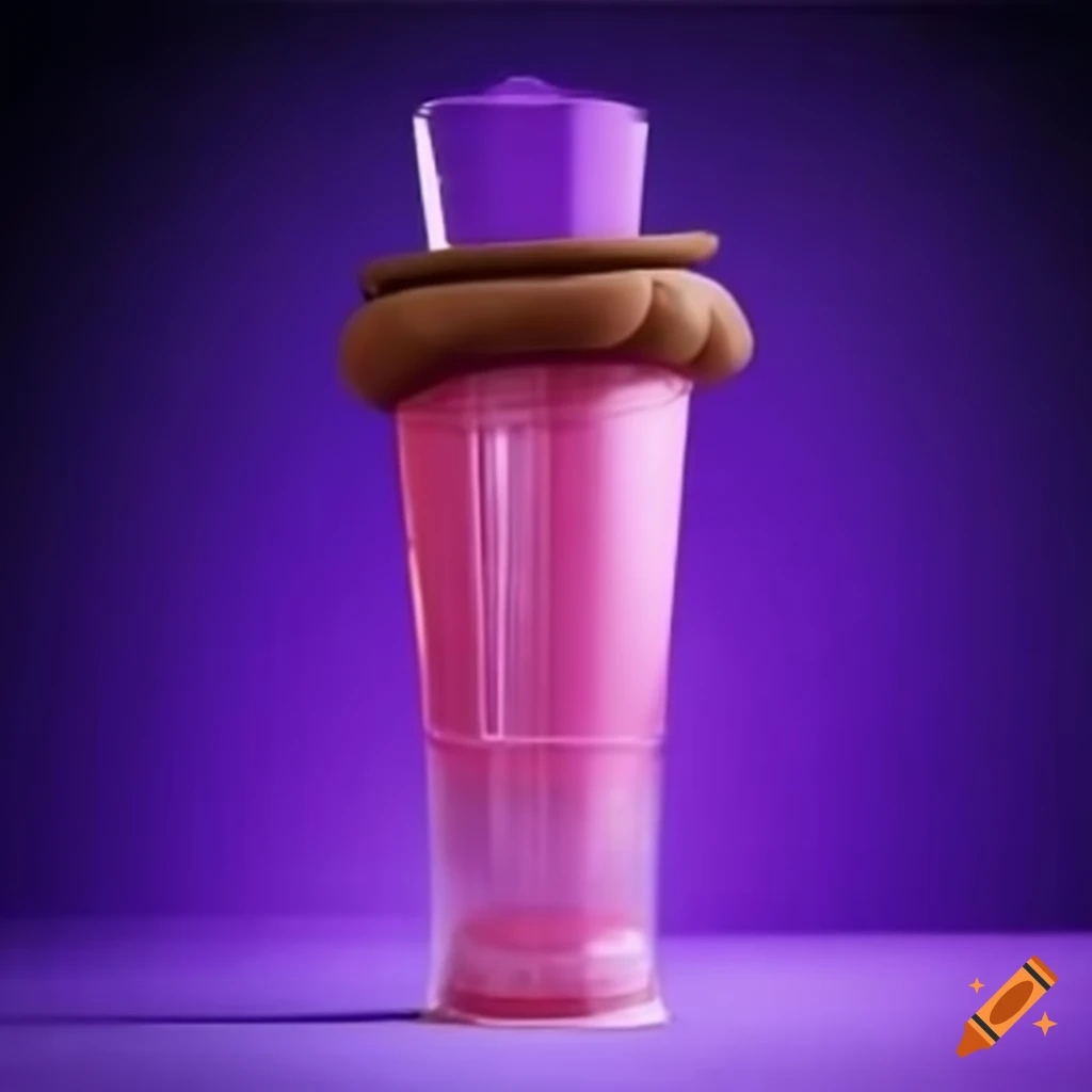 Plastic cup from the new willy wonka movie on Craiyon