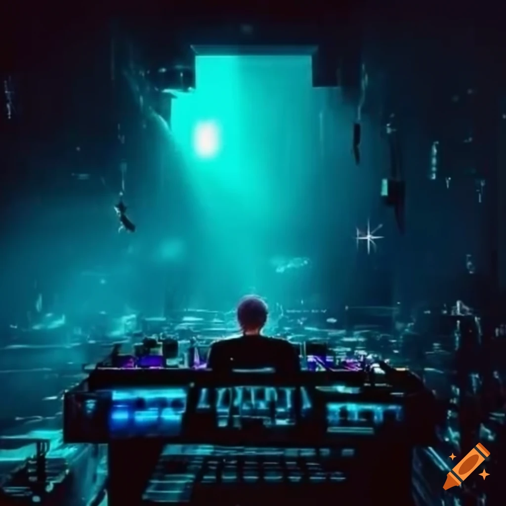 Techno party on Craiyon