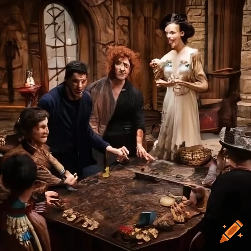 Pov at a d&d table with henry cavill, jim carrey, princess diana, and ...