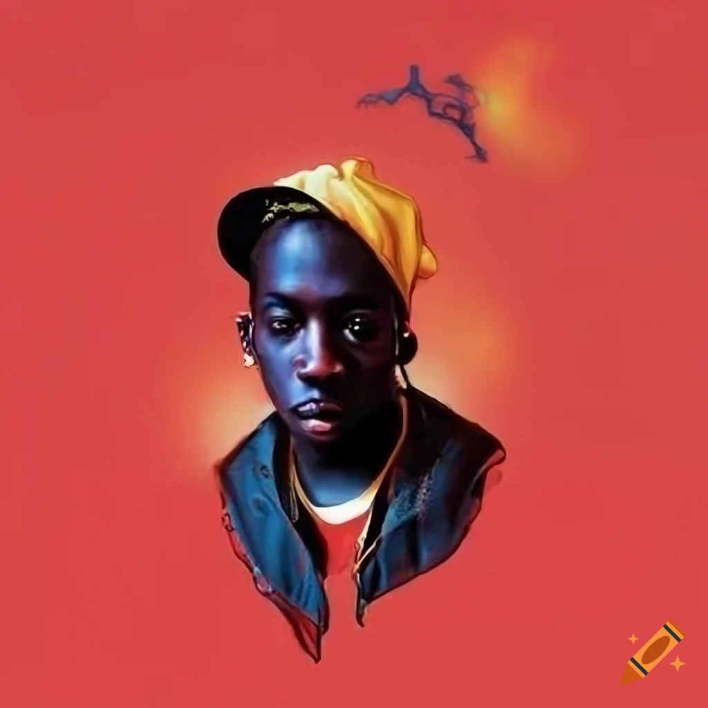 Rap album cover on Craiyon