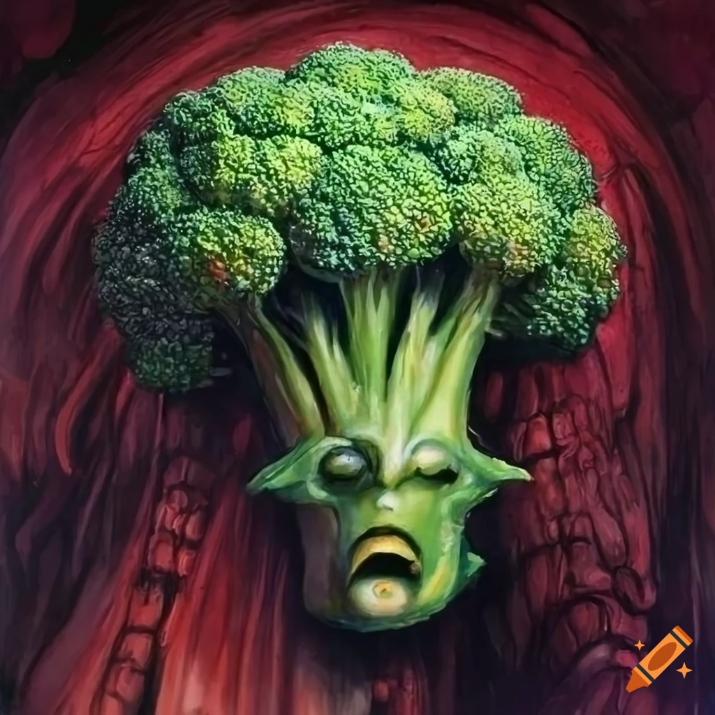 Broccoli art by h. r. giger on Craiyon