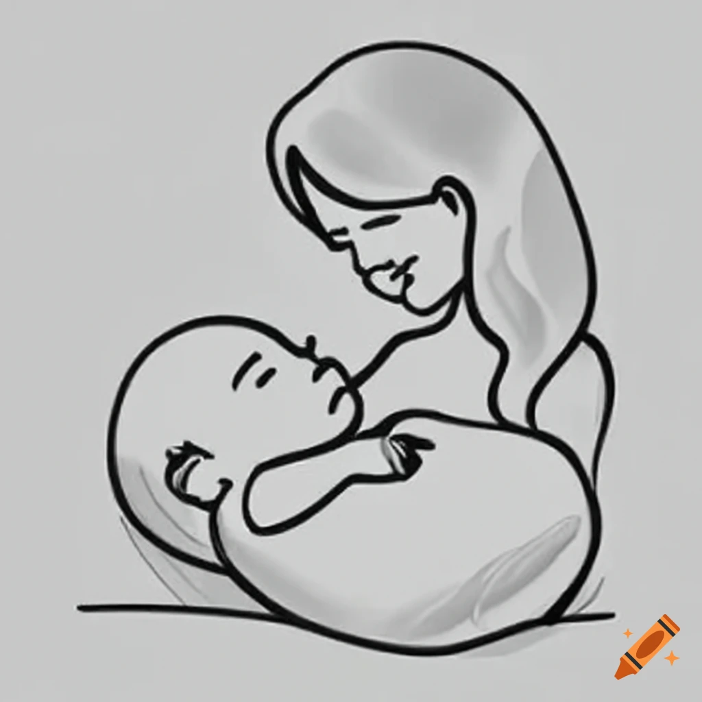 Mother calling her newborn kid on Craiyon