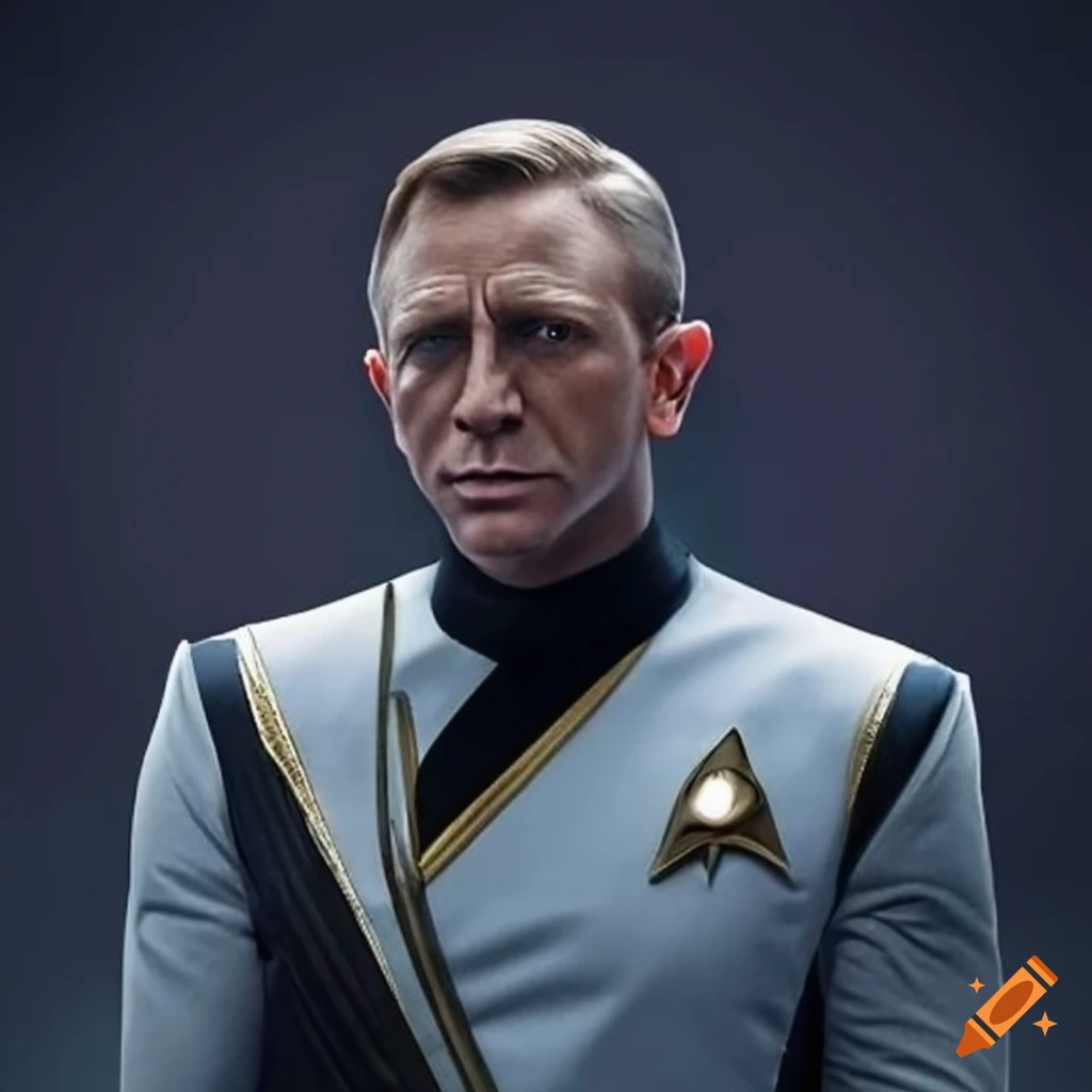 Daniel Craig as Starfleet Captain in Star Trek Discovery style poster ...