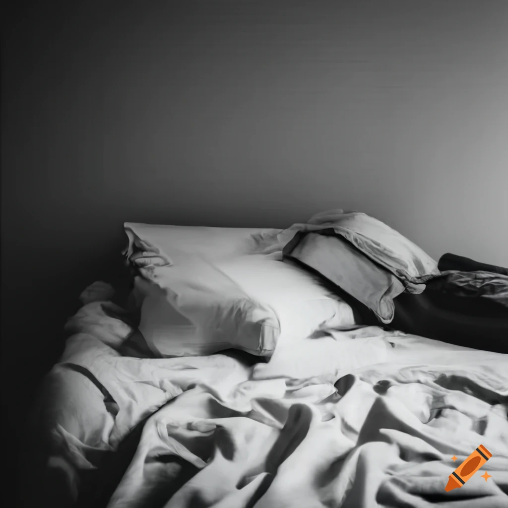 Messy bed on Craiyon