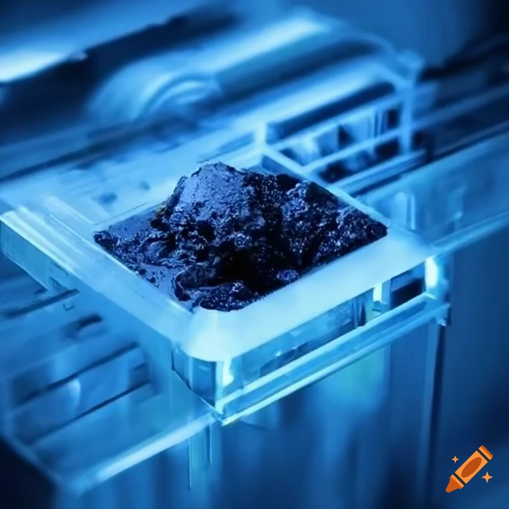 Coal examination in a laboratory setting on Craiyon