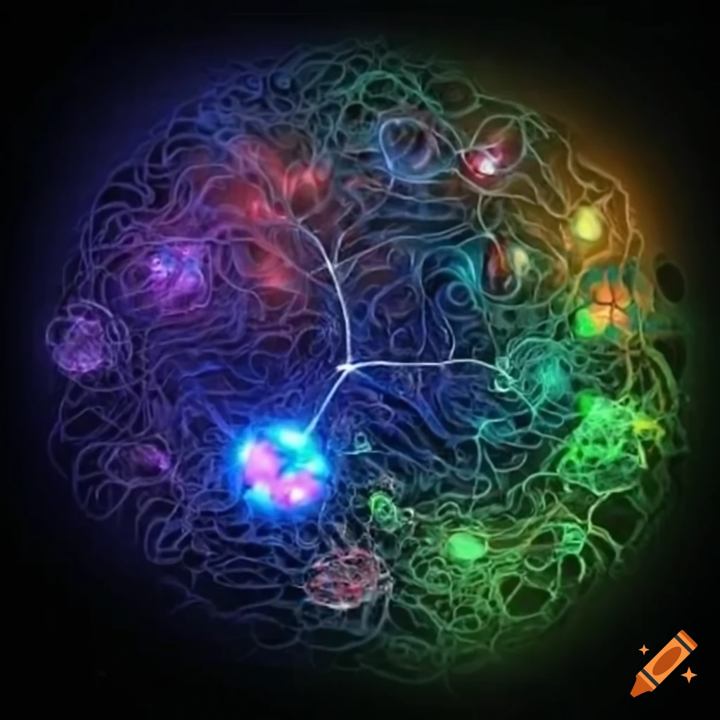 Representation of distributed neural networks on Craiyon