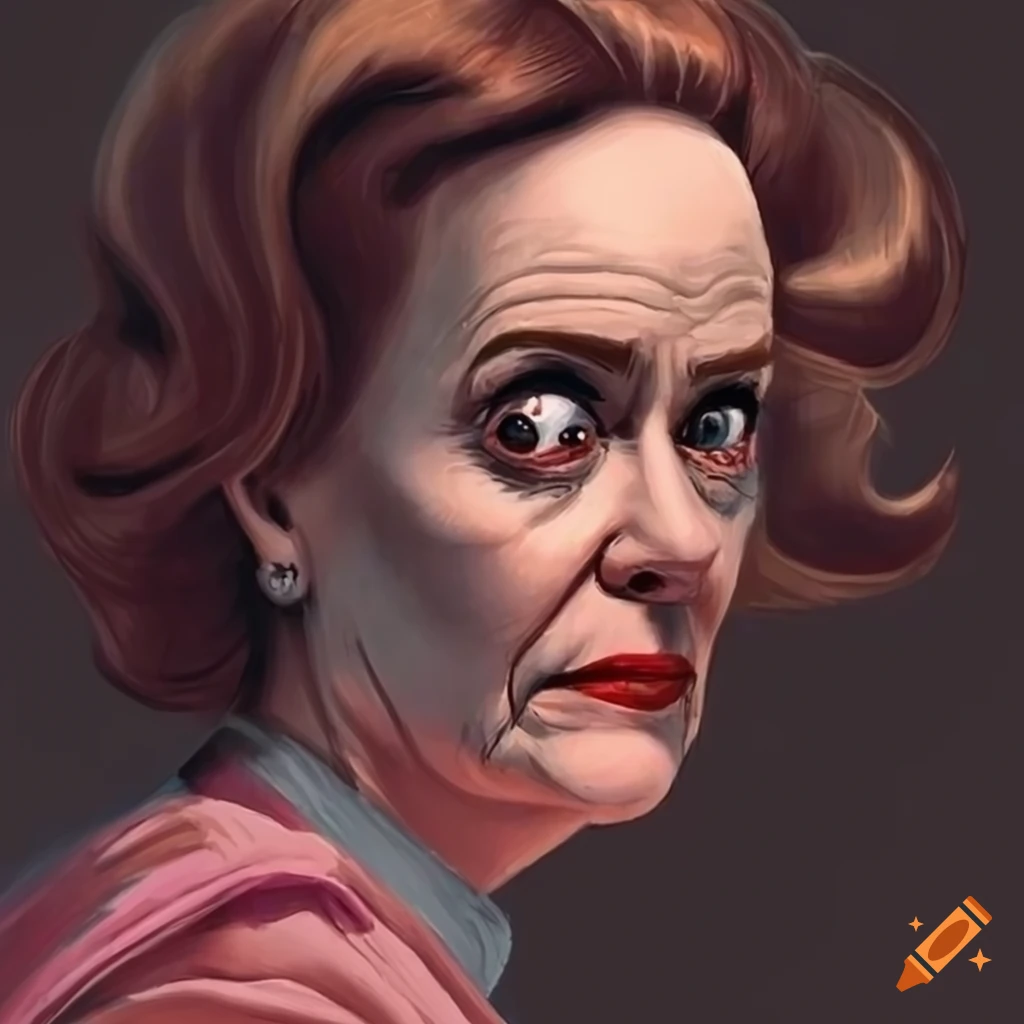 Character inspired by louise fletcher as mrs. ratched with a dark tim ...